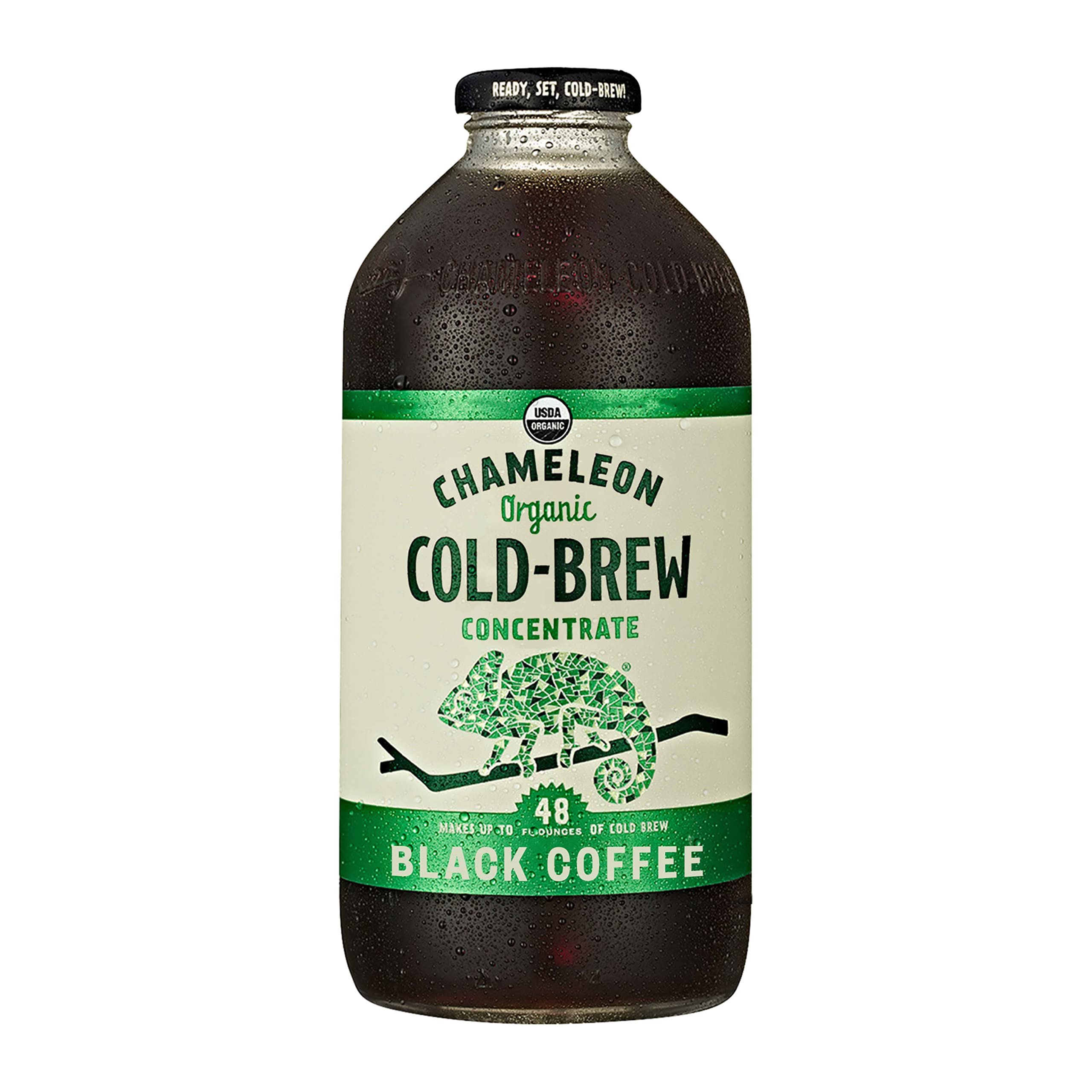 Chameleon dark roast Liquid Organic Cold Brew Concentrate Black Coffee, 32 fl oz.