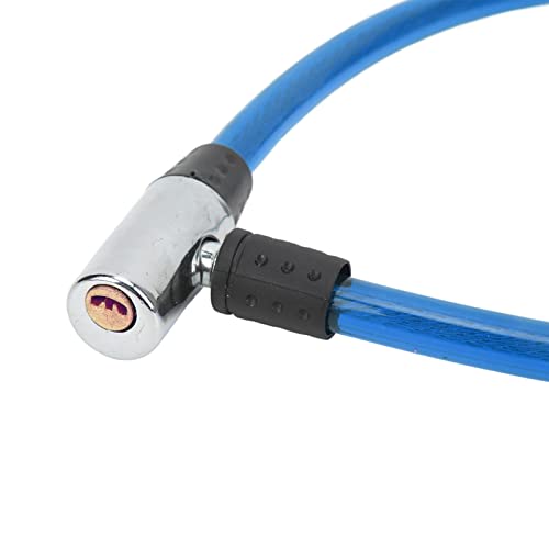 Cable Lock, Bike Cable Portable Size Durable Material for Bike for Gate for Motorcycle(Blue)