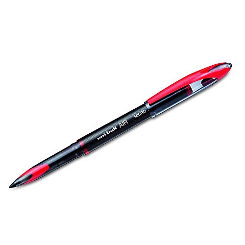 uni-ball AIR Rollerball Pens, Fine Point (0.7mm), Red, 12 Count