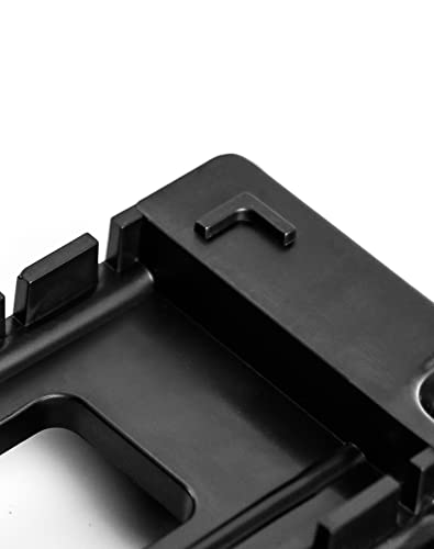 QWORK Antistatic ESD Circulation Rack Shelf - Plastic Black Rack with 25 Slots for PCB Storage (4 Pack)
