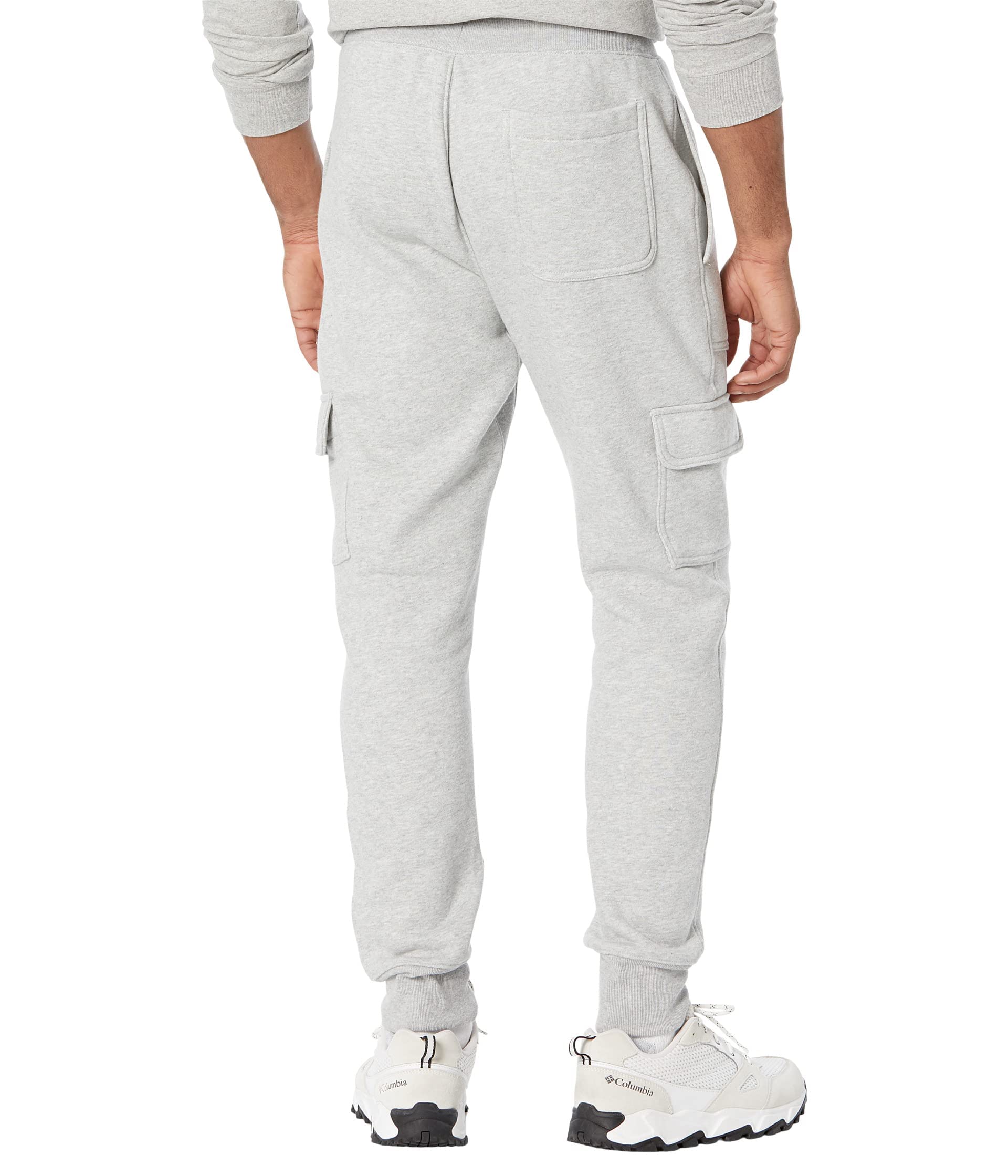 Champion Joggers, Reverse Weave Fleece Cargo Pants for Men, Heavyweight, 30.5", Whole Wheat Khaki C Logo, XX-Large