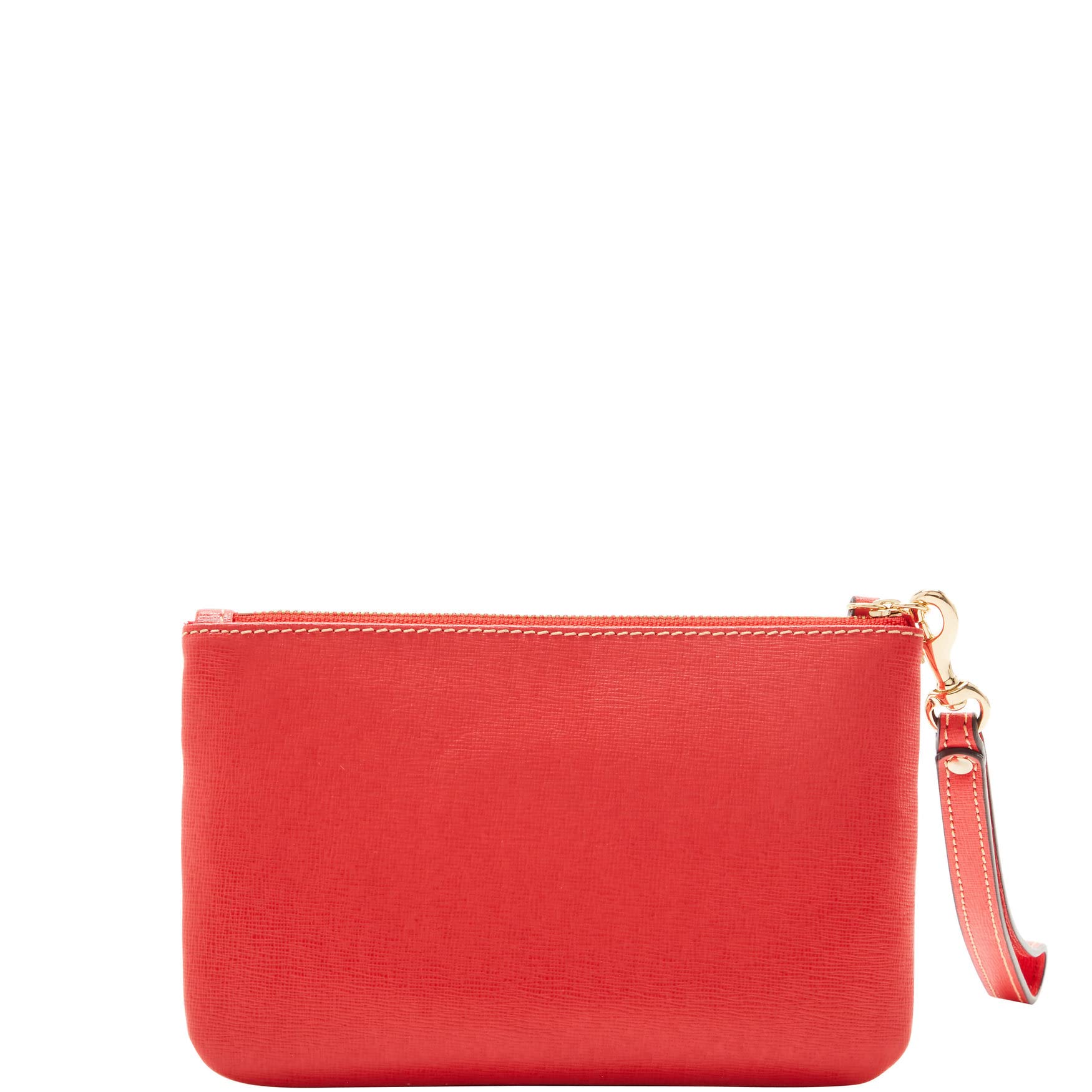 Dooney & Bourke Handbag, Saffiano Triple Zip Wristlet - Tomato
