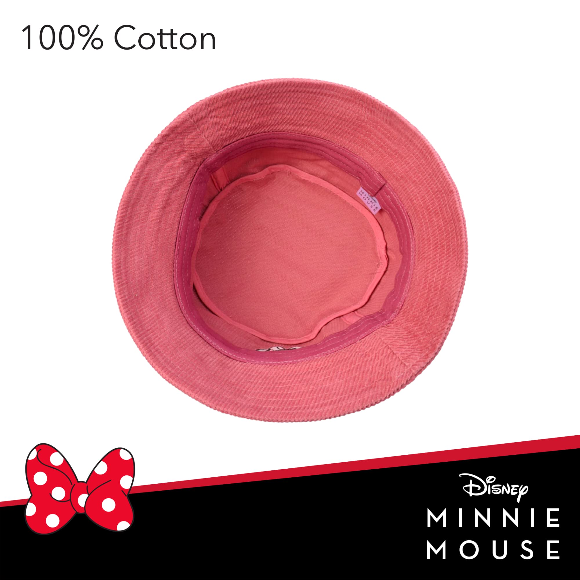 Concept One Womens Pink Corduroy - M/L Bucket Hat, Pink Corduroy, One Size US
