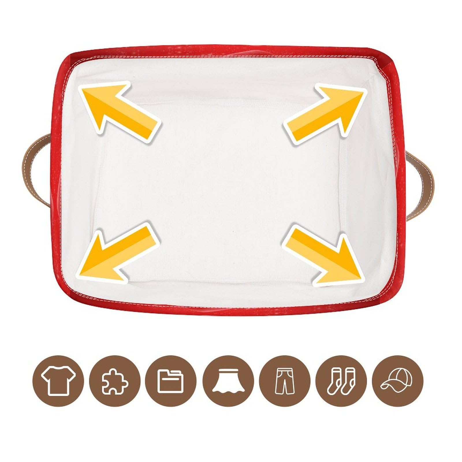 FALE QTUOM Halloween Foldable Storage Baskets, Pumpkins Ghosts Storage Cube Box with Handles Collapsible Closet Shelf Cloth Organizer Basket for Nursery Bedroom