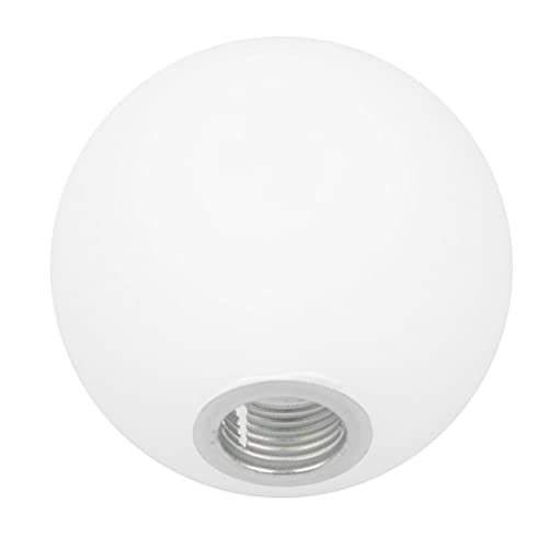 Luxshiny Outdoor Decor Glass Globe Lamp Shades Frosted Glass Shade Replacement Neckless Opening Lamp Shade Lighting Fixture Replacement for Floor Chandelier Pendant Wall Sconces 12cm Vintage Decor