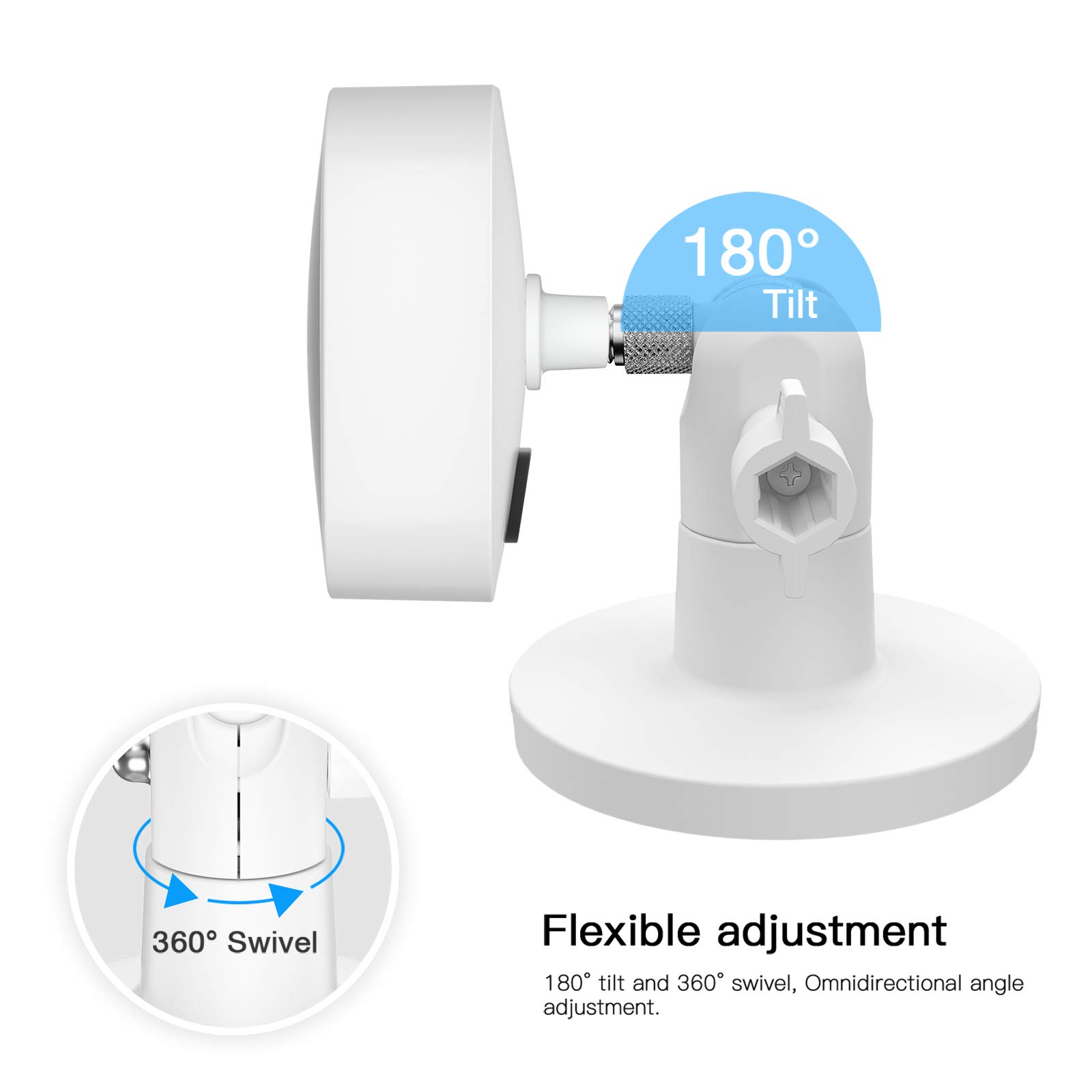 Magnetic Camera Wall Mount Stand for Blink Mini, Blink Mini 2,Blink Outdoor 4/3,Blink XT/XT2, Blink Indoor, No Tools Directly Attached to Steel or Other Magnetic Surfaces ,White