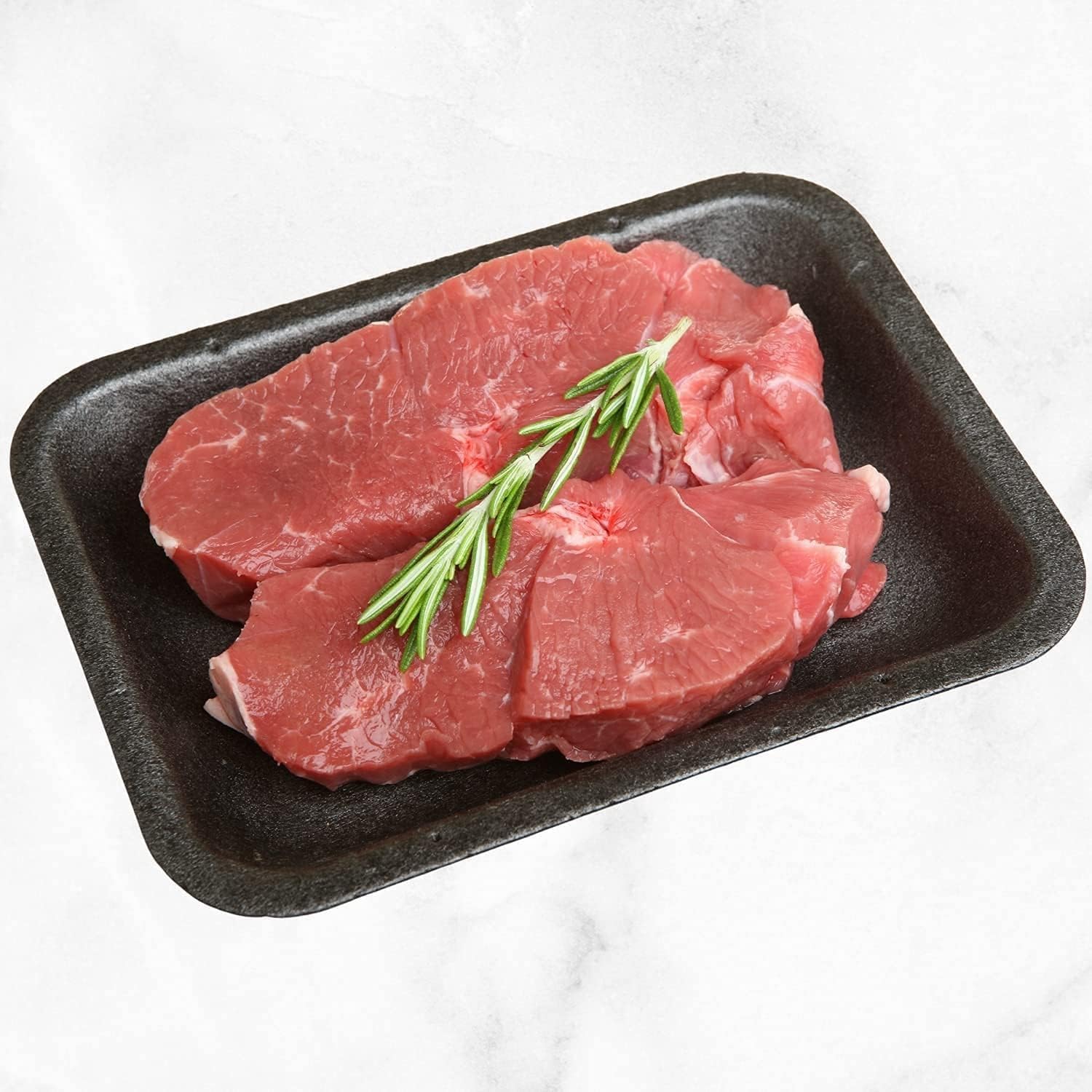 BYLD - Black Foam Meat Tray (Standard Disposable Meat Packaging - Meat, Poultry, Fish) (25, (1S) - 5.2" x 5.2" x .5")