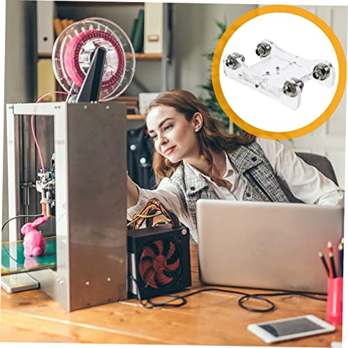 Ciieeo 1pc Transparent Consumables Holder 3D Printer Material Shelves Wire Spool Holder Printer Material Bracket Printing Wire consumable Racks Kickstand Printers Adjustable Acrylic