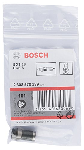 Bosch 2608570139 Collett without Locking Nut for GGS Grinder, 1/8", Black/Silver