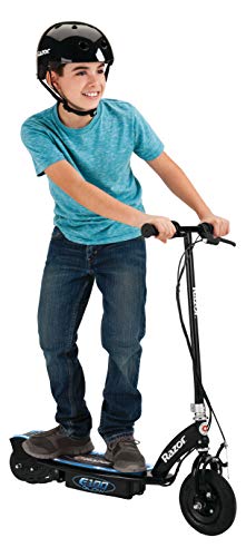 Gotrax GKS Electric Scooter & Razor E100 Glow Electric Scooter for Kids Age 8+, LED Light-Up Deck, 8 Air-Filled Front Tire, Up to 40 Minutes Continuous Ride Time