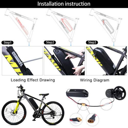 CONHIS MOTOR Electric Bicycle Conversion Kits with Lithium Battery 36V 500W 8fun BBS02 Mid Drive Electric Mountain Bike