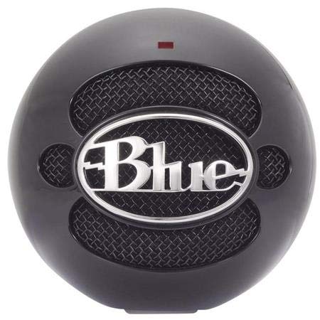 Blue Snowball USB Microphone - Stand Not Included - Gloss Black (Renewed)