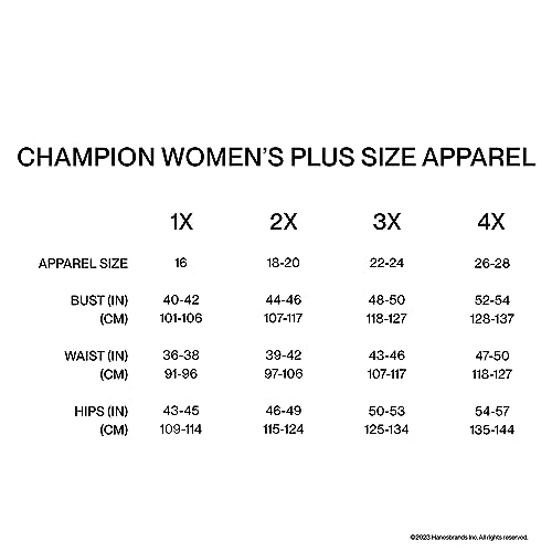 Champion, Classic Sport, Moisture-Wicking T-Shirt, Athletic Top for Women (Plus, Tinted Carbon Grey Heather C Logo, Medium