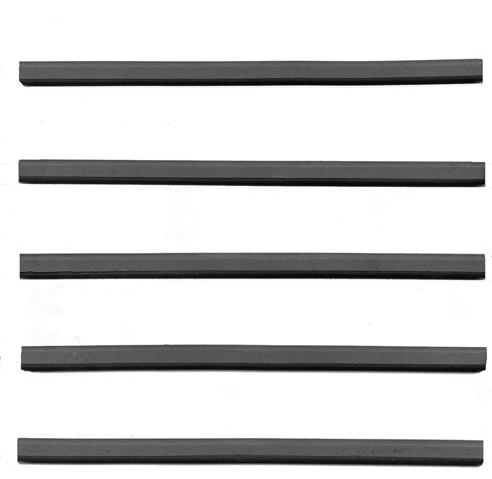 LTKJ 5PCS Black MnZn Ferrite Rod Bar Loopstick for Radio Antenna Aerial Crystal AM 10X200mm