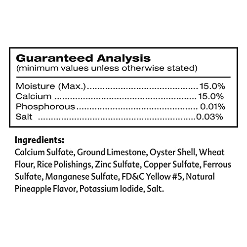 Wild Harvest Mineral Treat for All Birds 3.1 Ounces, Pineapple Flavor, Excellent Source of Calcium