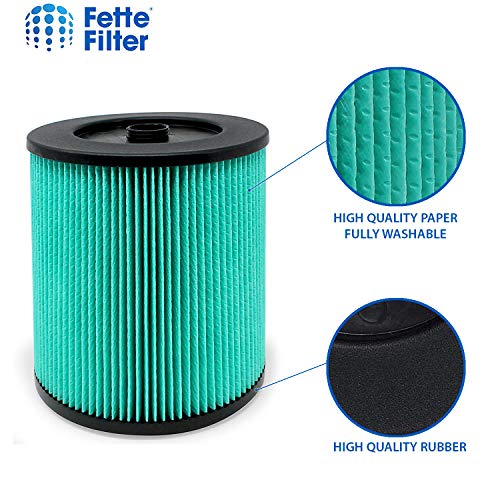 Fette Filter - 17912 & 9-17912 Vacuum Filter with High Efficiency Particle Air Filter Material Compatible with Craftsman. Compare to Part # 17912 & 9-17912. Pack of 2