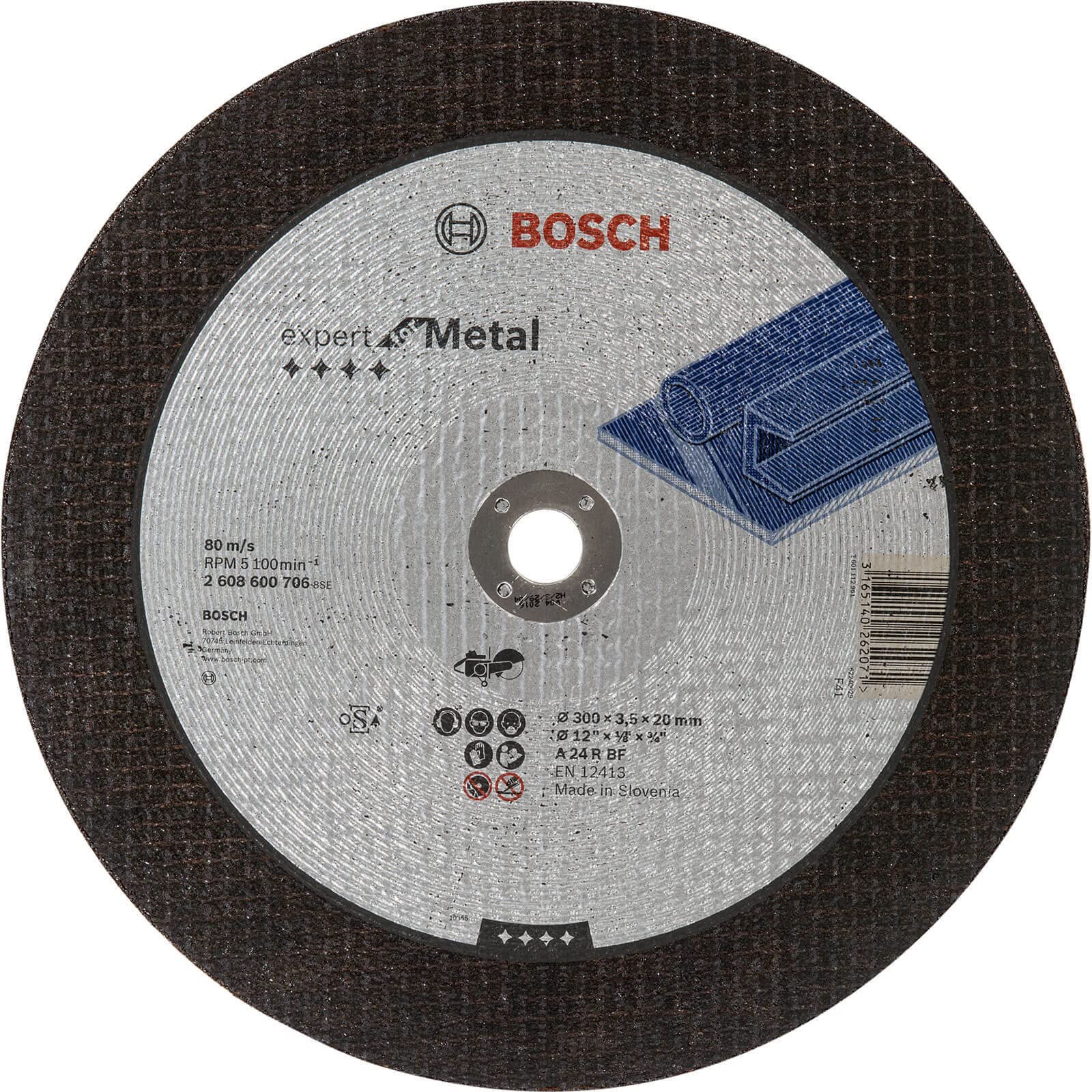 Bosch 2608600706 Cutting Disc "Expert" For Steel 11.81inx3, 5mmx20mm