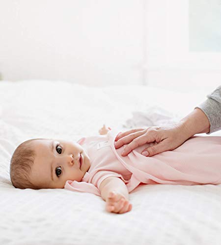 Burt's Bees Baby - Receiving Blanket, 100% Organic Cotton Swaddle, Stroller or Tummy Time Blanket (Blossom), Blossom Pink