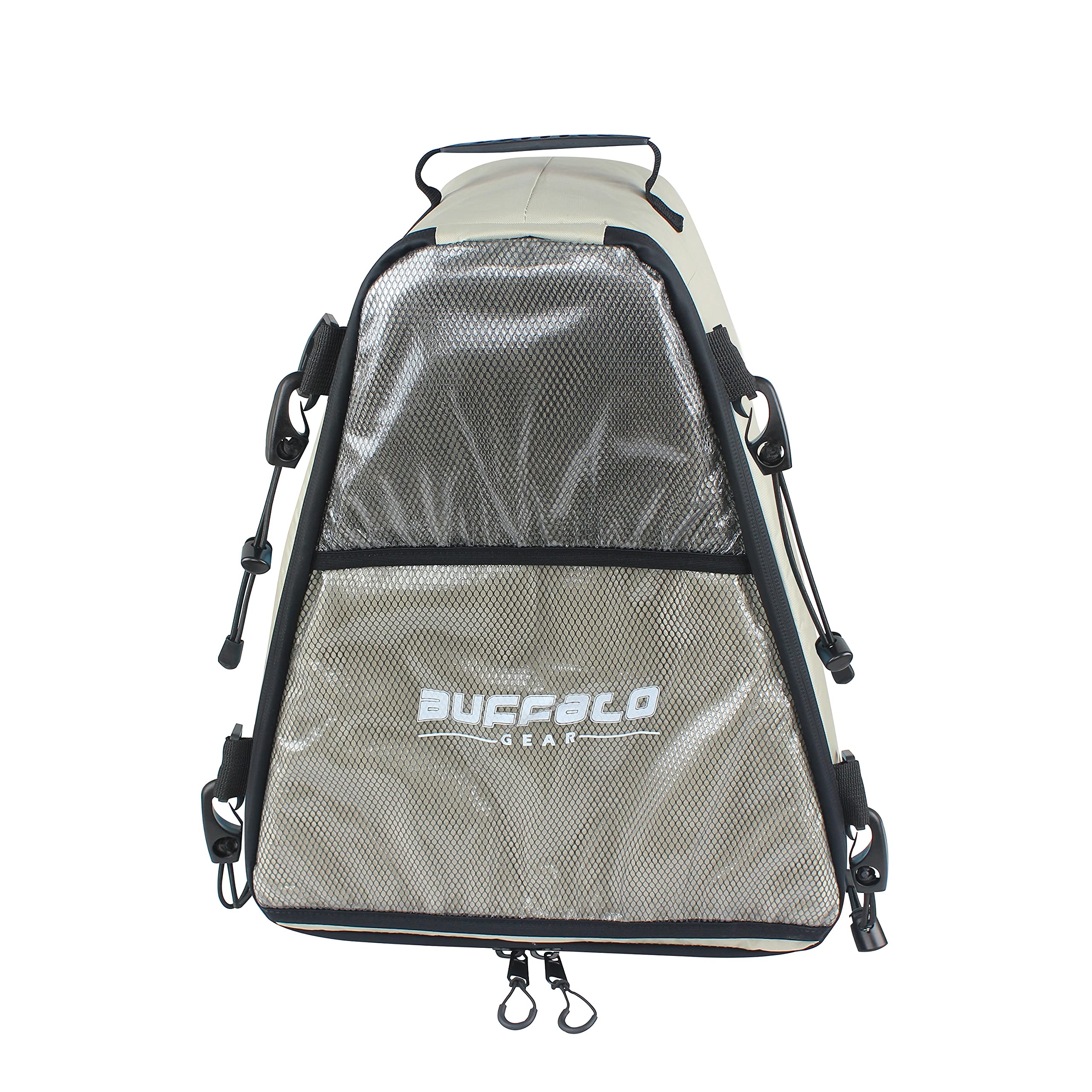 Buffalo Gear Portable Waterproof SUP Kayak Cooler Bag Insulated Fish Cooler Monster Leakproof Fish Kill Bag (Tan)