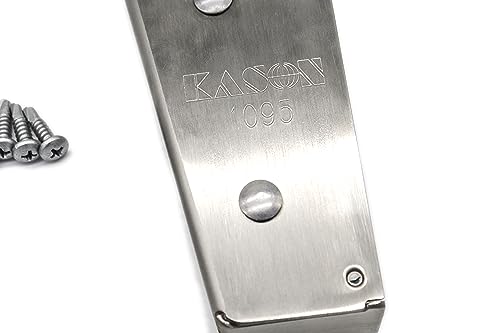 The Kason 1095 Stainless Steel Closer with 1094 Adjustable Stainless Steel Wide Hook, Flush to 7/8" to 1 5/8” Offset and Hardware KIT