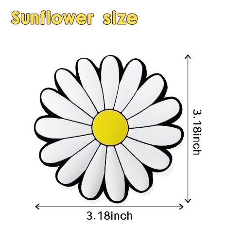 SHIYIXING Flower Charms for Bogg Bag, Bogg Bag Charms Accessories,Decorative Charm for Beach Tote Bag Rubber Beach Bag