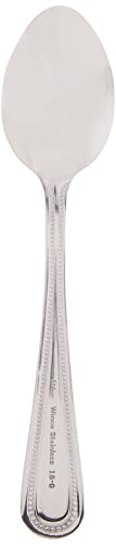 Winco 12-Piece Dots Teaspoon Set, 18-0 Stainless Steel,Silver