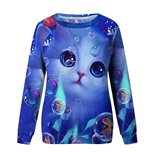 Casual Print Shirts Plus Size Casual Sport Tunic Tops Lightweight Loose Fit Sweatshirt Long Sleeve Blouse Tops