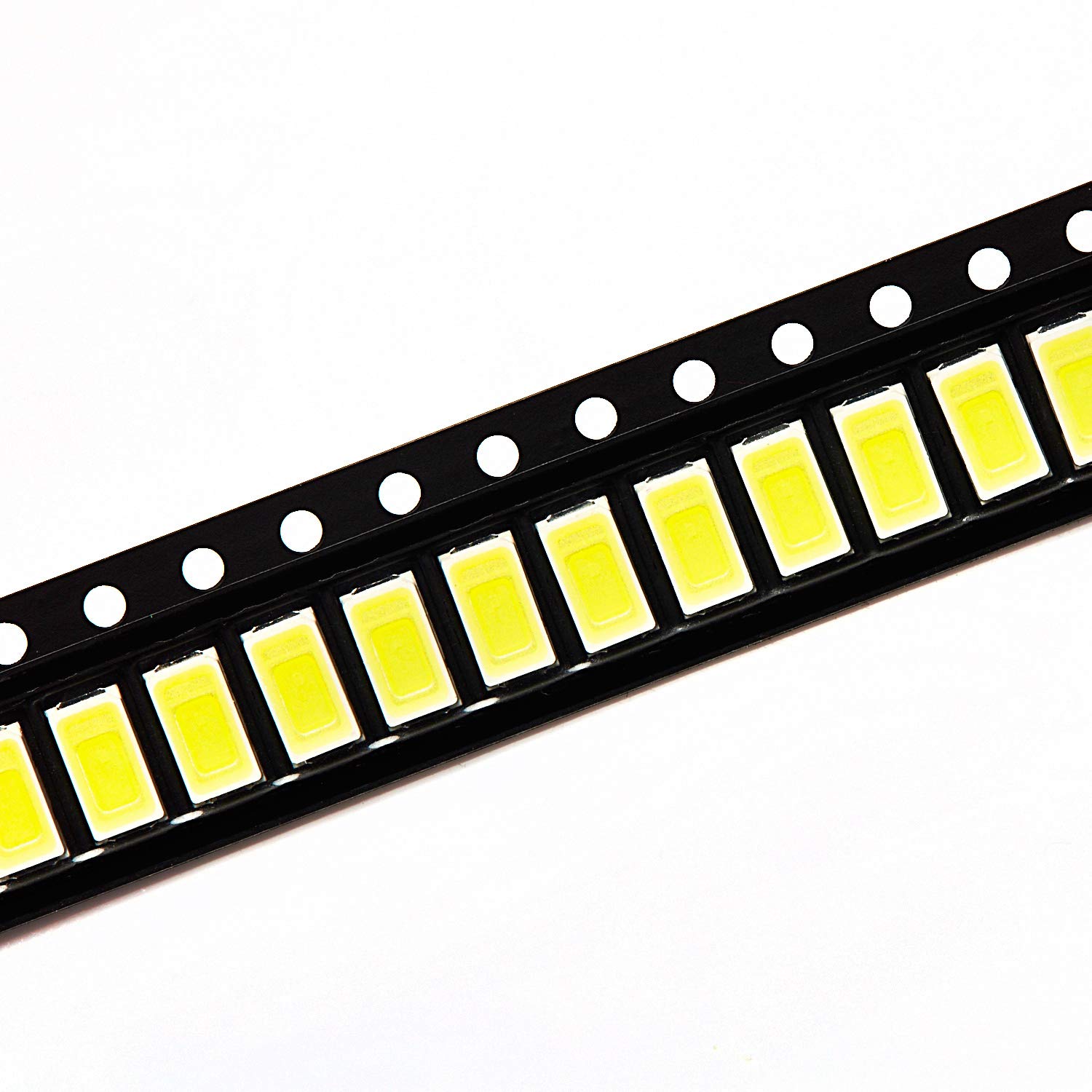 Chanzon 100 pcs 5730 (5630) White 6000K SMD LED Diode Lights Chip (5.7mm x 3.0mm DC 3V 150mA 0.5W 50-55LM) High Intensity Super Bright Lighting Bulb Lamps Electronics Components Light Emitting Diodes