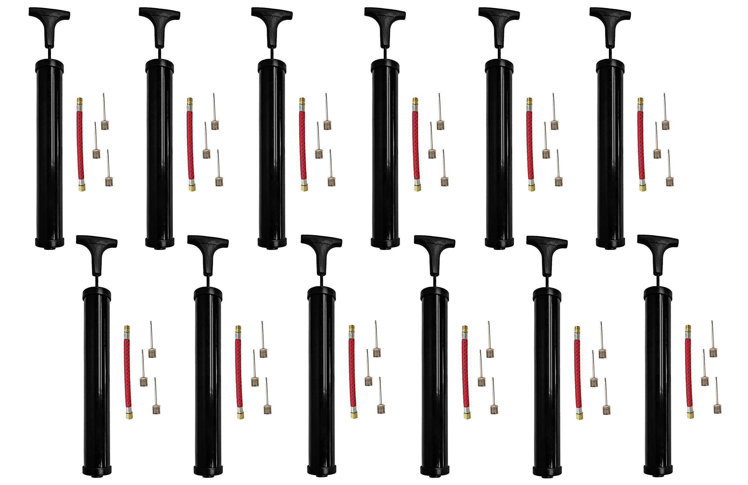 Biggz 12 Pack Ball Pumps W/Needles - Bulk Wholesale Soccer Balls & Sports