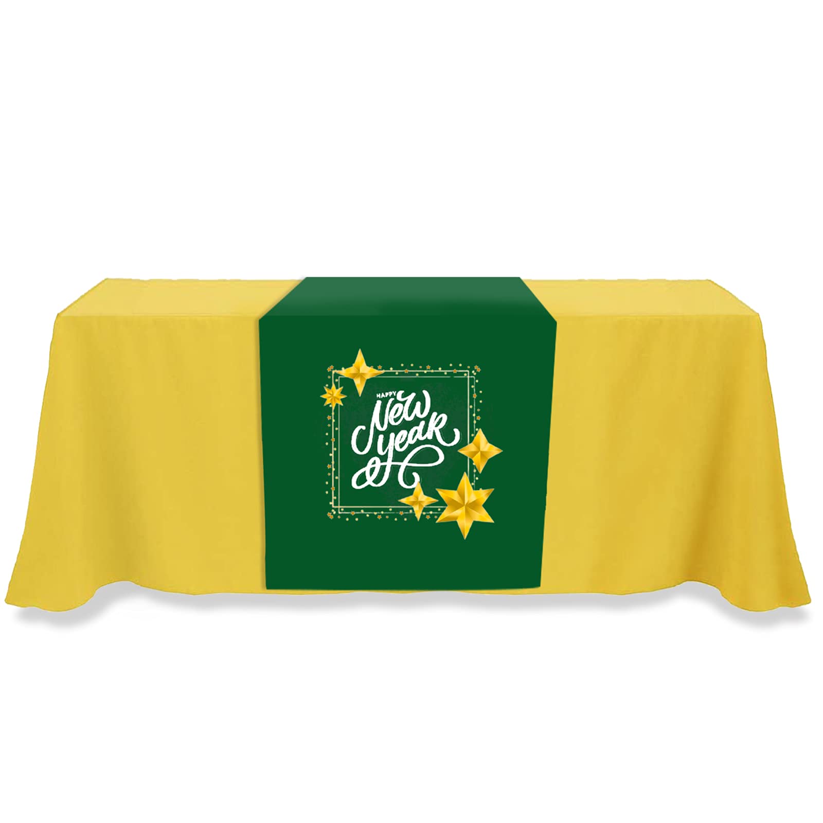 Custom Table Runner 36"x72"with Business Logo or Your Text Personalized Tablecloth Runners Customize with Logo for Birthday Wedding Anniversary Tradeshow Eventsā¦