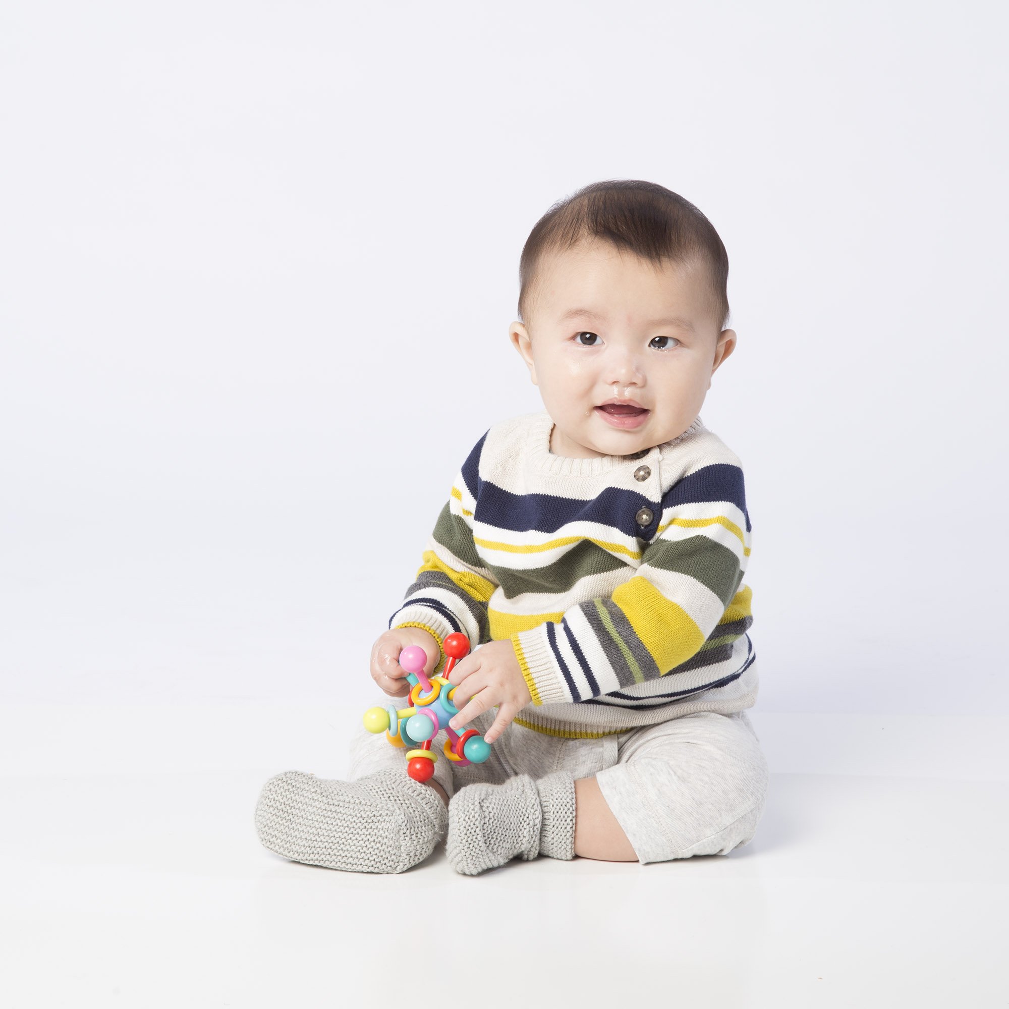 Manhattan Toy 324030 Winkel Rattle and Atom Teether Baby Set, Toy