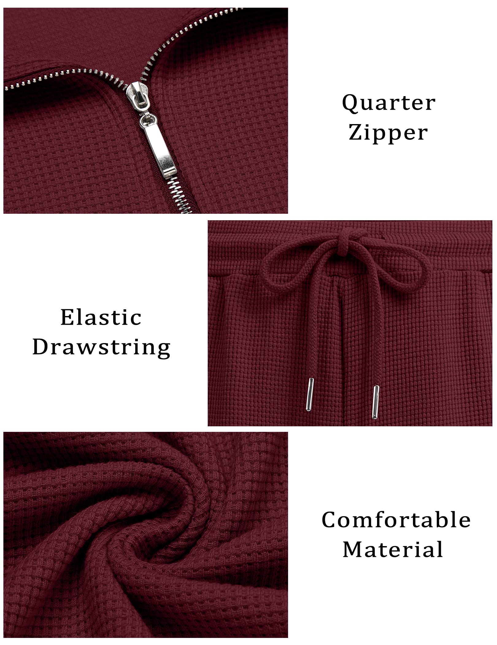 COOFANDY Mens Short Sleeve Casual Shorts Sets Summer Athletic Workout Outfits Zip Polo Suit Jogging Suits Sets