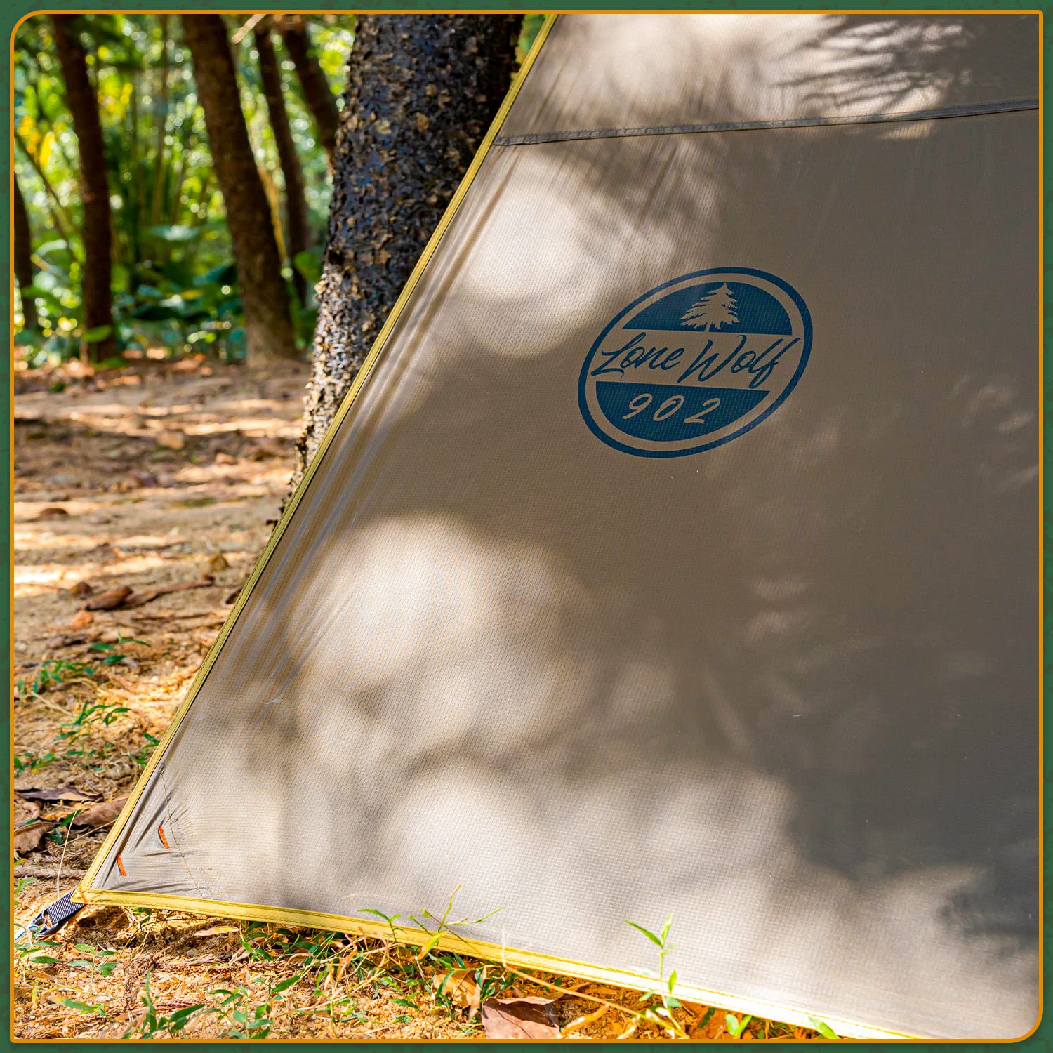 Camping Tarp Hammock Tarp 9×12ft Ultralight 20D Silnylon Waterproof 3000mm for Hiking Backpacking - Wolfden UL