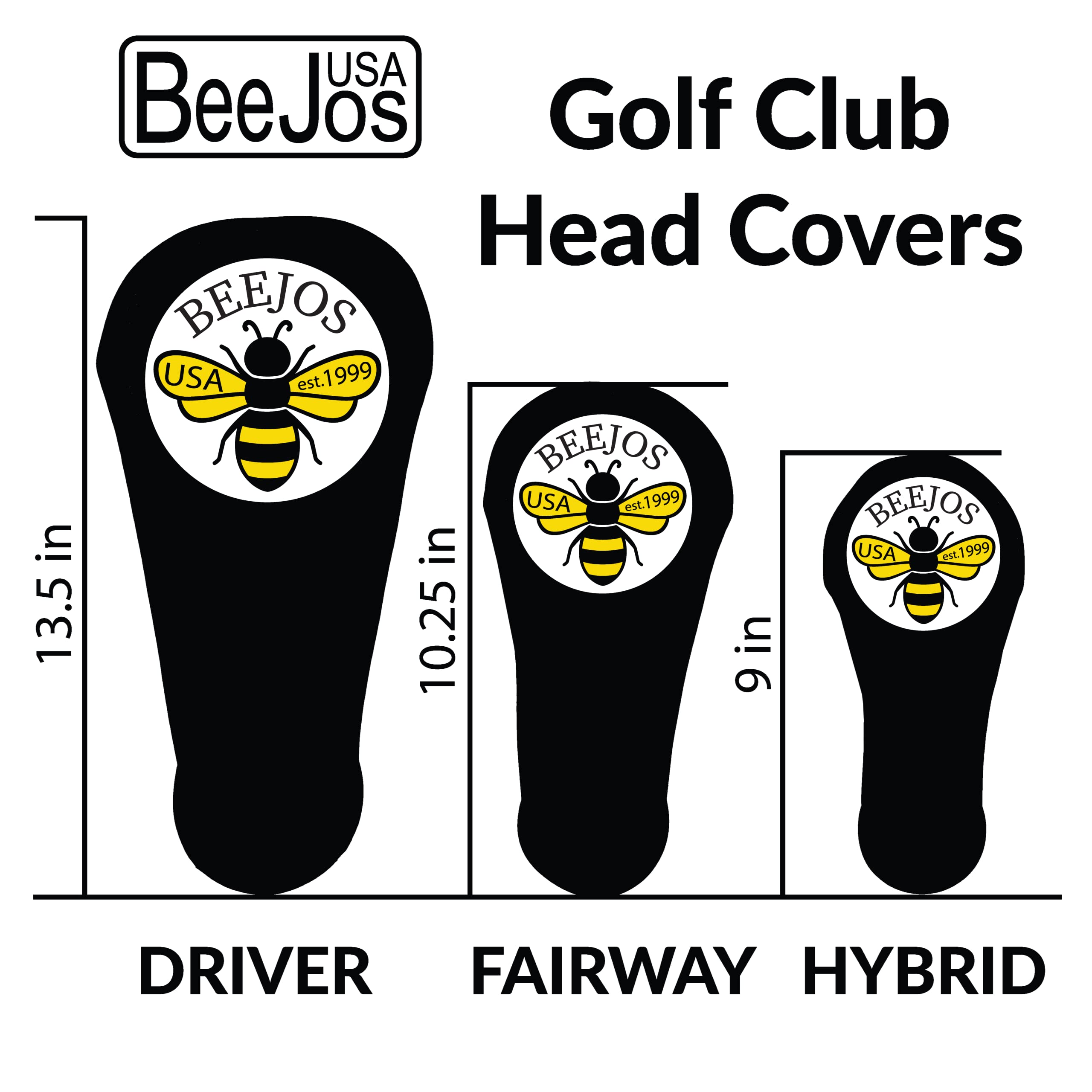 Bulldog Driver 460cc Club Headcover Handmade by BeeJo's Golf