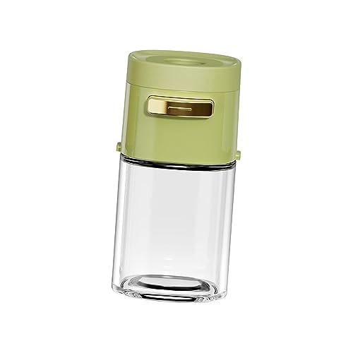 MagiDeal Measuring Seasoning Bottle, Salts Pepper Shaker, Glass Metering Spice Salts Paprika Pepper Cumin Powder Sugar Dispenser, Green