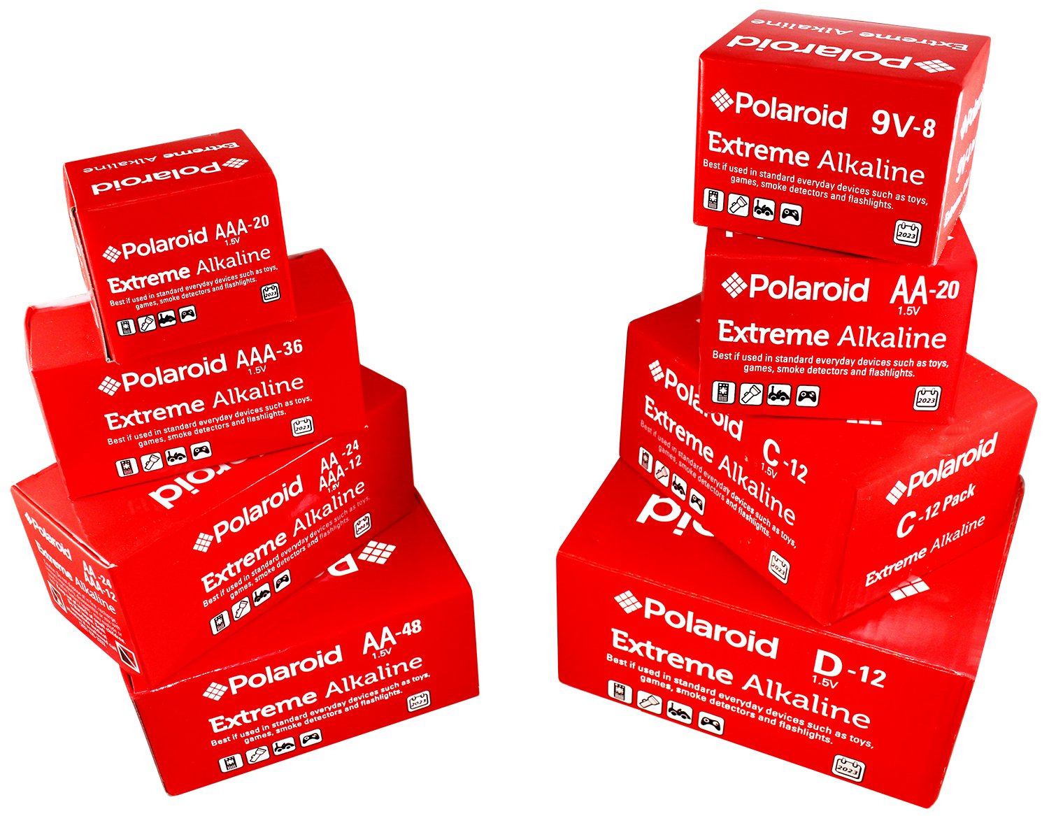 Polaroid Extreme C Cell Size Alkaline Batteries 1.5V LR14 (12-Pack)