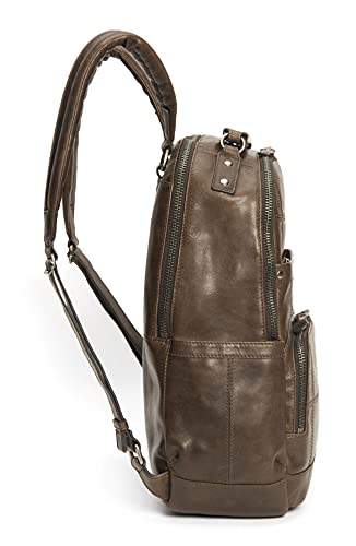 Frye mens Logan Patchwork Backpacks, Slate, One Size US