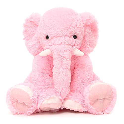 MaoGoLan Big Pink Elephant Stuffed Animal Soft Elephant Plush Toy 20''