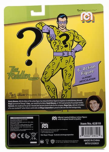 Mego DC Comics Riddler 8" Action Figure Multicolor