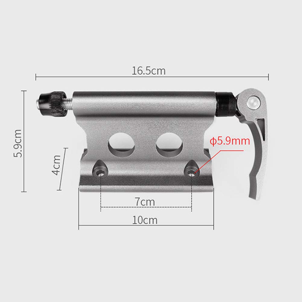Bike Block Fork Mount, Quick Release Fork Mount Truck Bed Bicycle Carrier, Aluminum Alloy Bicycle Front Fork Fixed Clip Luggage Rack for Truck/Trailer/Bikes