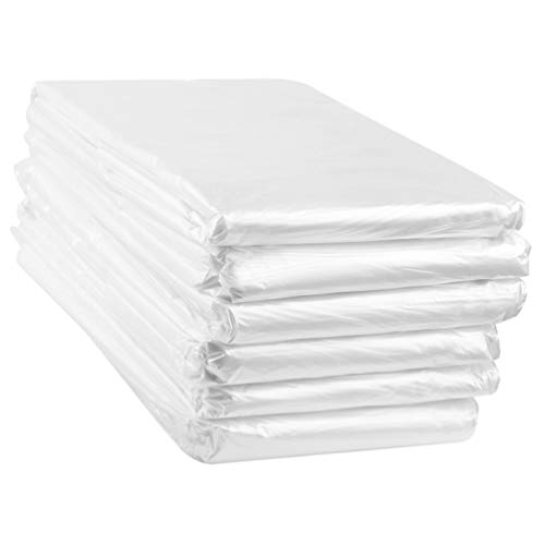 Hemoton White Garbage Bags Clear Garbage Bags, 50 pcs Trash Bags Garbage Bags, Wastebasket Bin Liners, Thickened Trash Bags for Bathroom Bedroom Office Garbage Can (90 * 70cm) Comforter Storage Bag