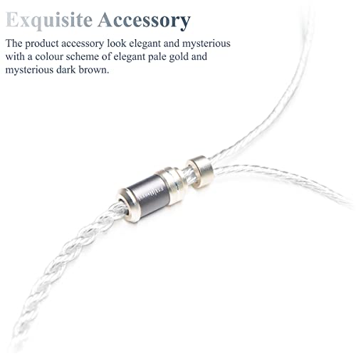 FSIjiangyi IPX Cable IEM OFC Silver IPX Extension Cable IPX in Ear Cable IPX Cable 3.5mm for UE UE6Pro UE11Pro UE Live UE18 UE18+Por Replacement Cable (L-3.5mm Plug)