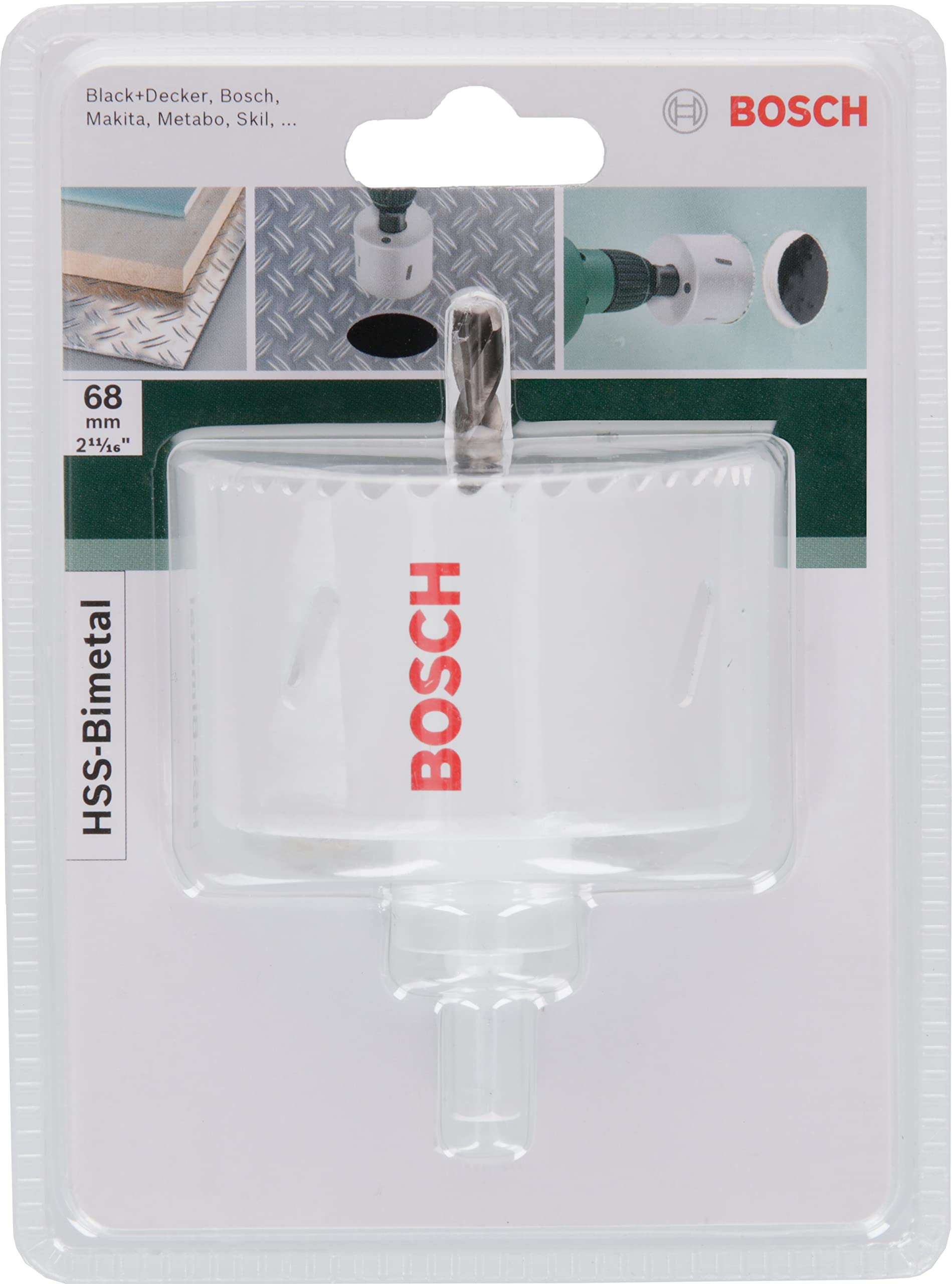 Bosch 2609255615 HSS Bi-Metal Holesaw with Diameter 68mm