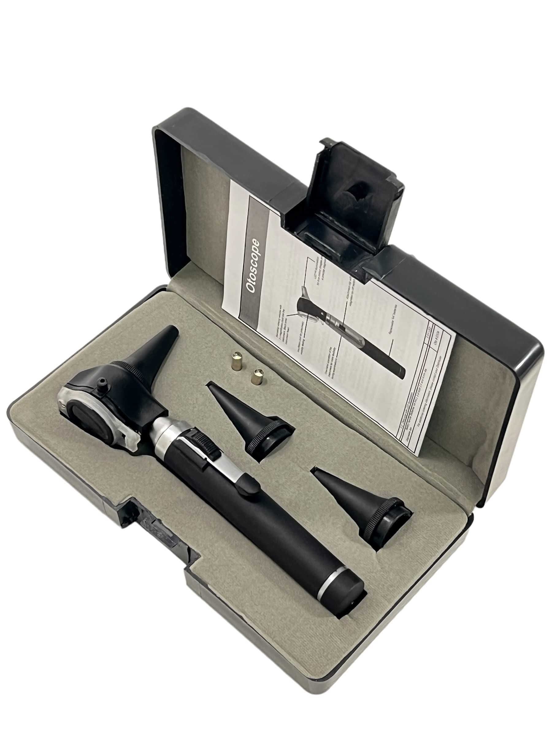 LED Otoscope Otoscope KIT Set 3.5V Plus Extra Specula Plus Extra Bulb LED Otoscope Otoscope Set with Hard LED Otoscope Student Home USE Cynamed