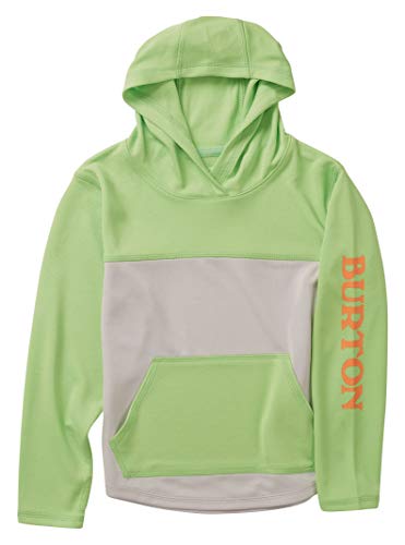 Burton Unisex-Child Spurway Tech Pullover, Summer Green/Lunar Gray, Medium