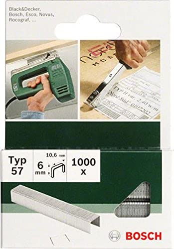 Bosch 2609255843 14mm Type 54 Flat Wire Staples (Pack of 1000)