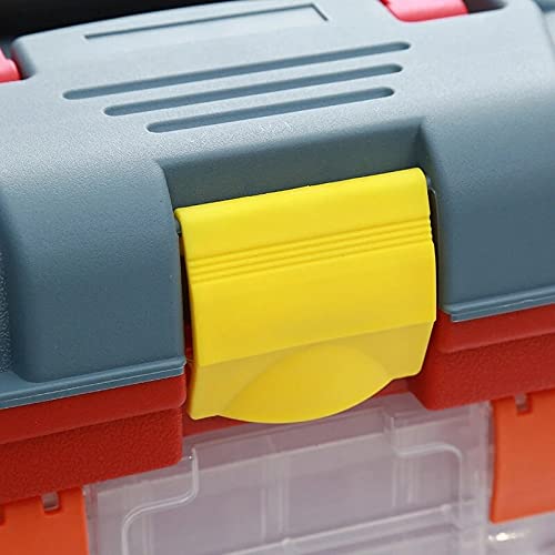 Cofnyz Storage Tool Box Multifunction 4 Layers Plastic Box Large Fishing Box Screw Parts Storage Box Storage Fishing Lures Box Accessories Tool Box
