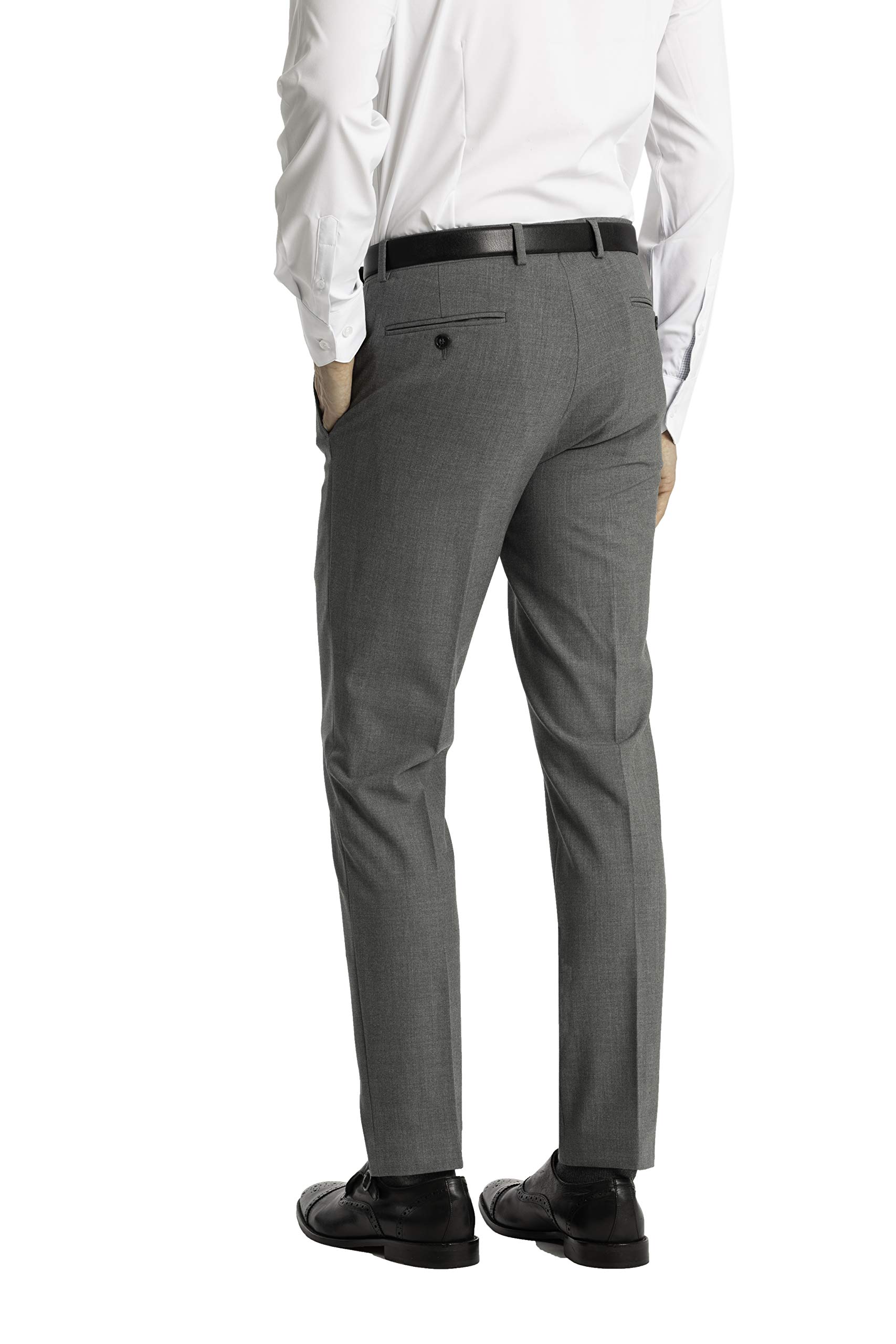 Calvin Klein Men's Skinny Fit Stretch Dress Pant, Light Gray, 3029