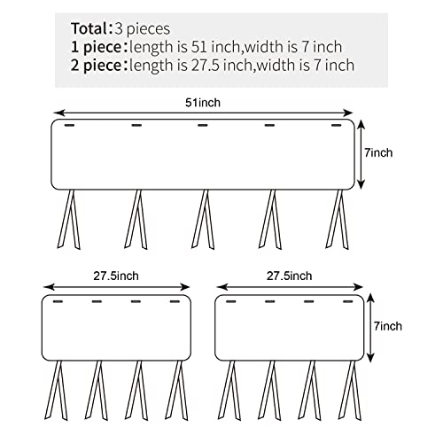 Vjningu Crib Rail Cover, Baby Bed Soft Edge Protector, Wrapped Rail Cover 3 Pcs (One Set) Anti-Collision Strip Corner Cover for Child Bed Protection(Khaki)