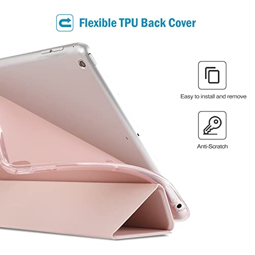 ProCase iPad 9.7 Inch Case iPad 6th 5th Generation Cases, iPad Air 2, iPad Air Case, Slim Soft TPU Cover Stand Smart Case for iPad 9.7 2018 2017 Model iPad Air 2 Air 1 -Pink